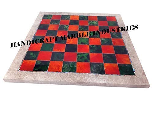 Gift Idea Red and Green Chess Board Classic Chess Pieces and Names ...