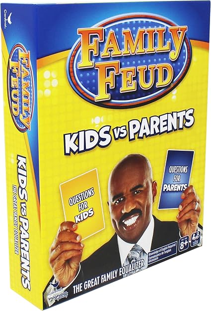 Steve Harvey Family Feud Kids vs Parents Party Game Ages 8 and Up ...