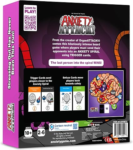 Awkward Yeti Anxiety Attack Card Game for Family Fun with Kids Teens ...