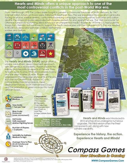CPS Hearts and Minds Board Game The Vietnam War 1965 to 1975 3rd ...